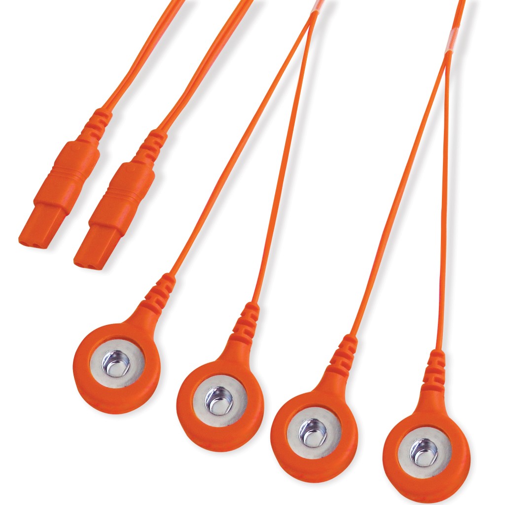 Compumedics Dual Snap Leads 2 pack Orange 60" - Neuromedical Supplies ...